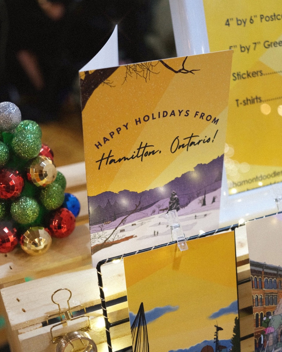 5" x 7" Hamilton Holiday Card – HamOntDoodles